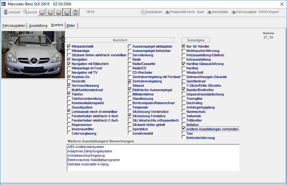 Autohandel Website Software (Webseite für Autohändler)