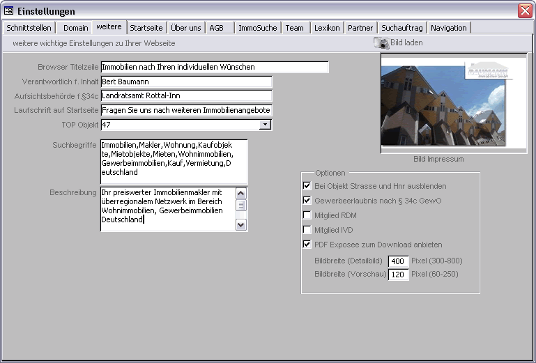 Immobilien Makler Offline Software Programm, Immobiliensoftware App