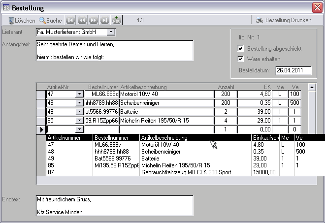 Werkstattsoftware, Kfz Software,- Werkstatt- Rechnungs-programm