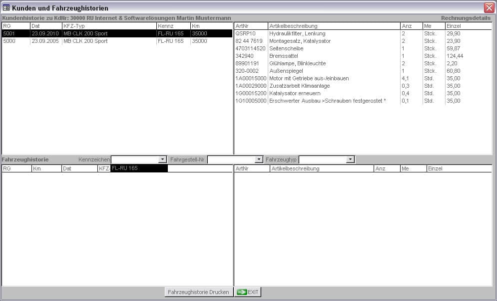 Werkstattsoftware, Kfz Software,- Werkstatt- Rechnungs-programm